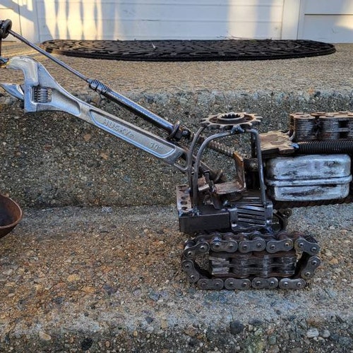 Scrap Metal Bulldozer Figurine Steel Dozer Nuts and Bolts - Etsy New ...