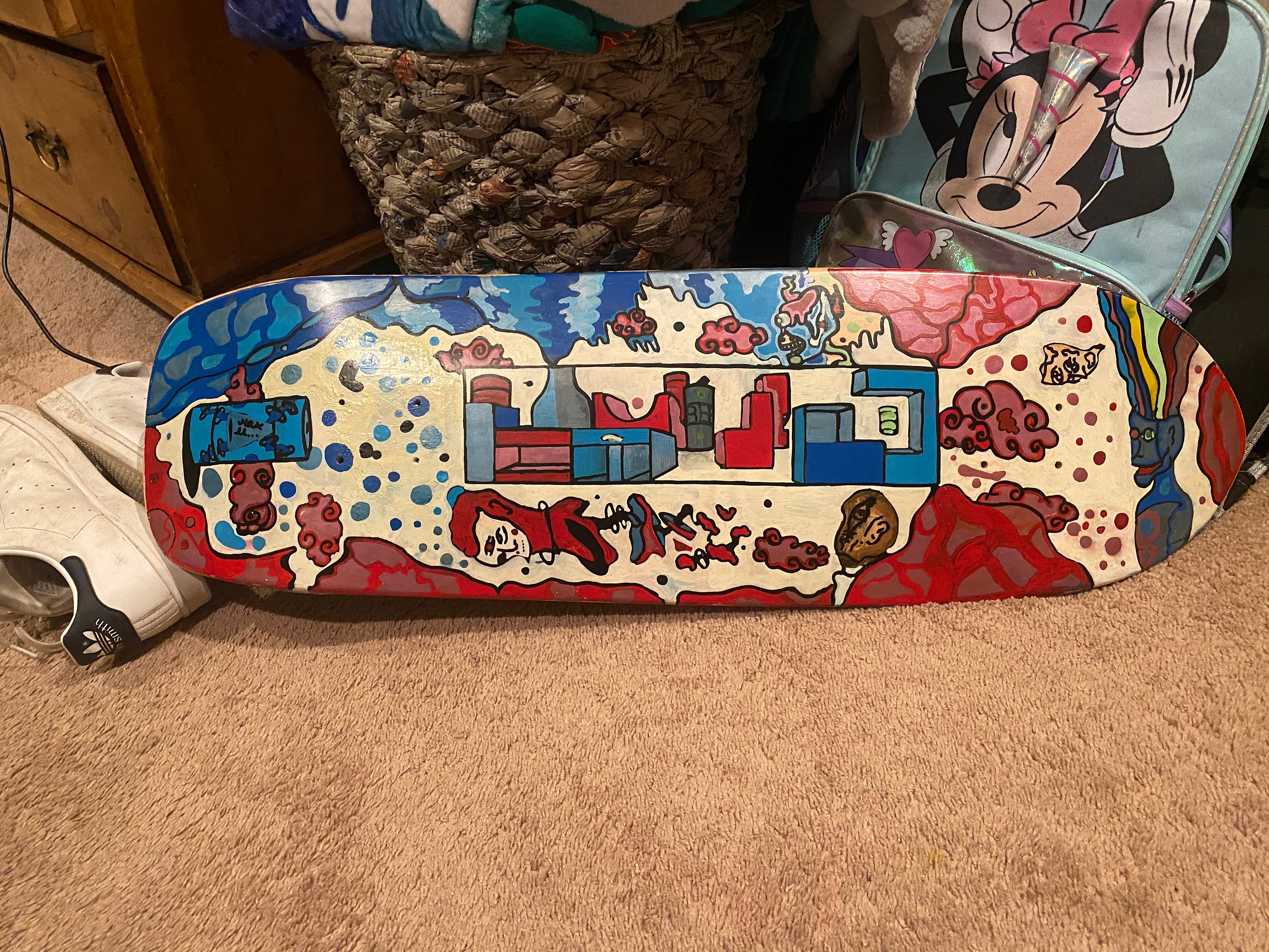 A Very Paranoid Skate Board Deck - Etsy