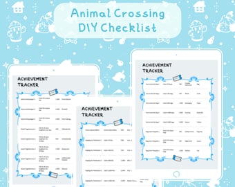 Animal Crossing Planners Daily Checklist - Etsy
