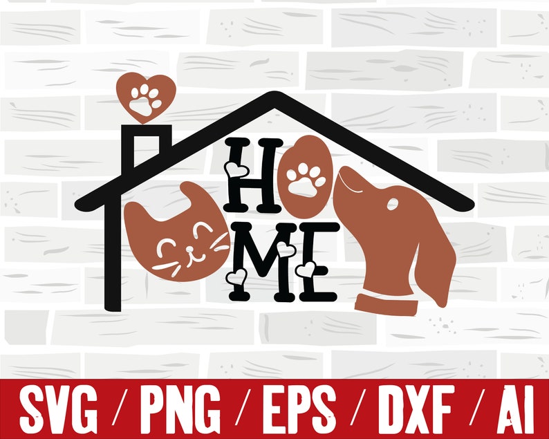 SVG Pet Paw Quotes for Signs SVG Files for Cricut Svg Animal Love Cat ...