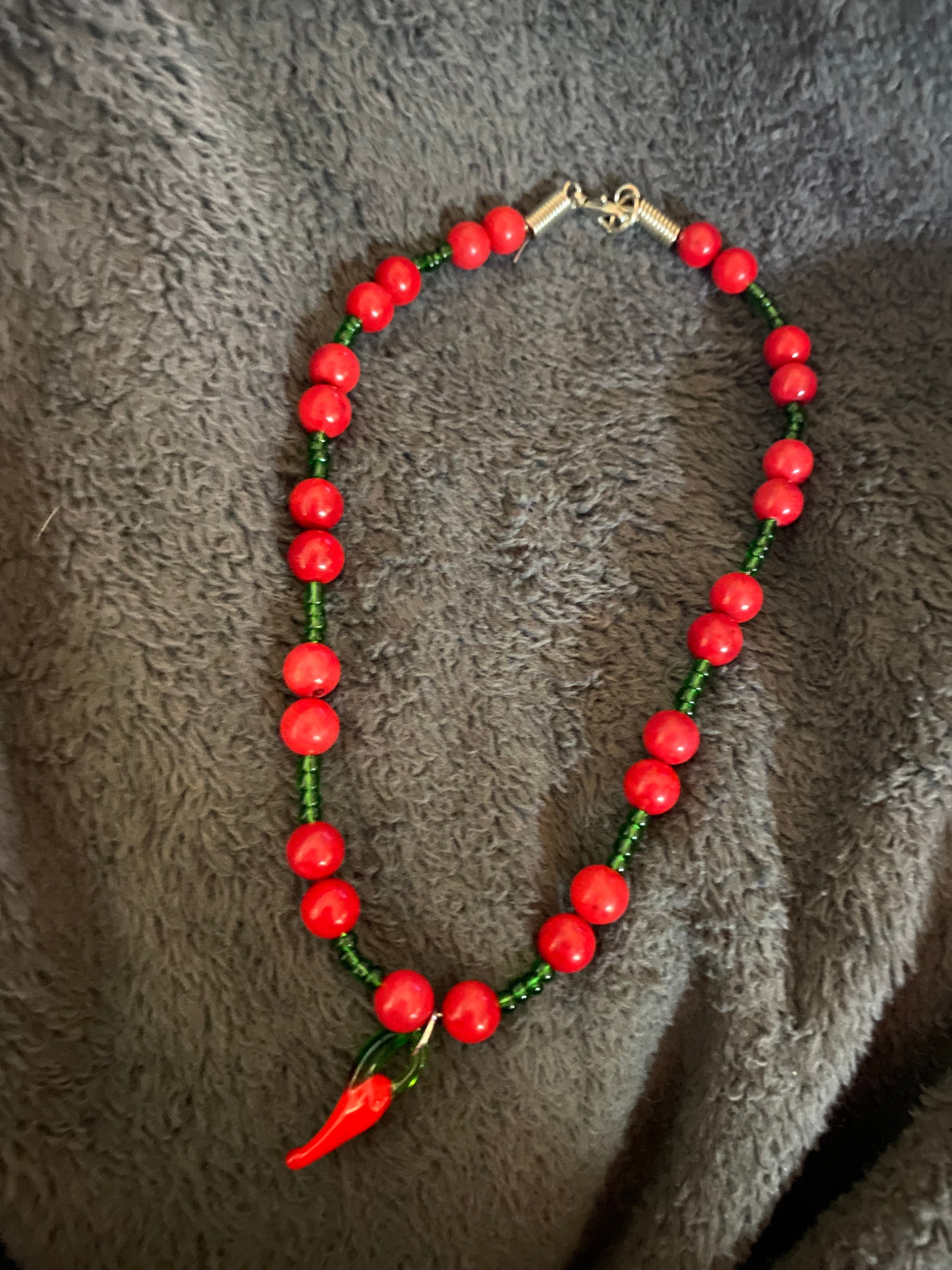 Chili Pepper Necklace - Etsy