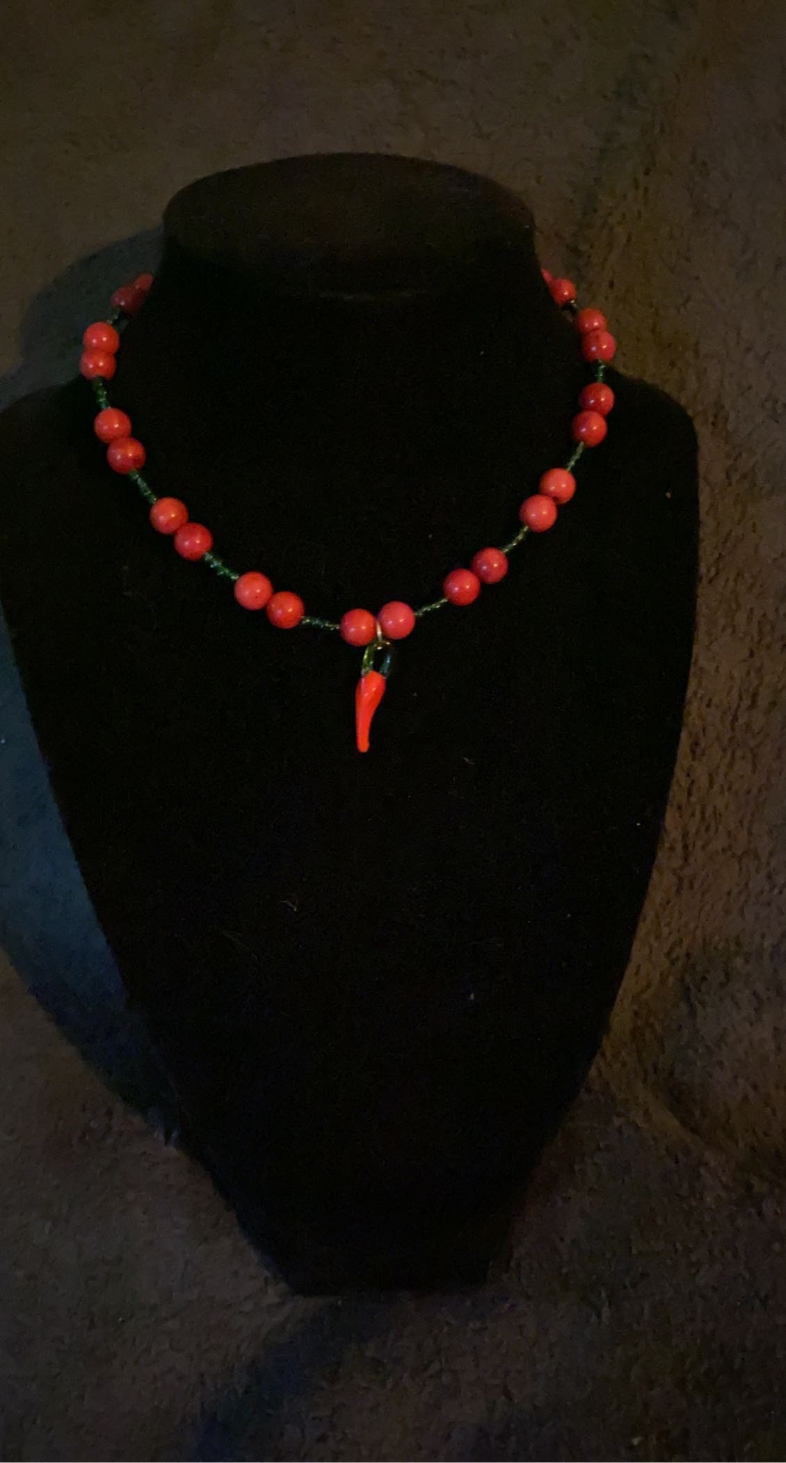 Chili Pepper Necklace - Etsy