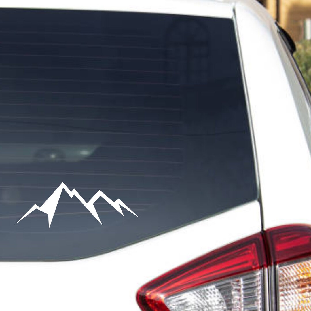 Mountain Decal Mountains Vinyl Car Decal Adventure Sticker - Etsy