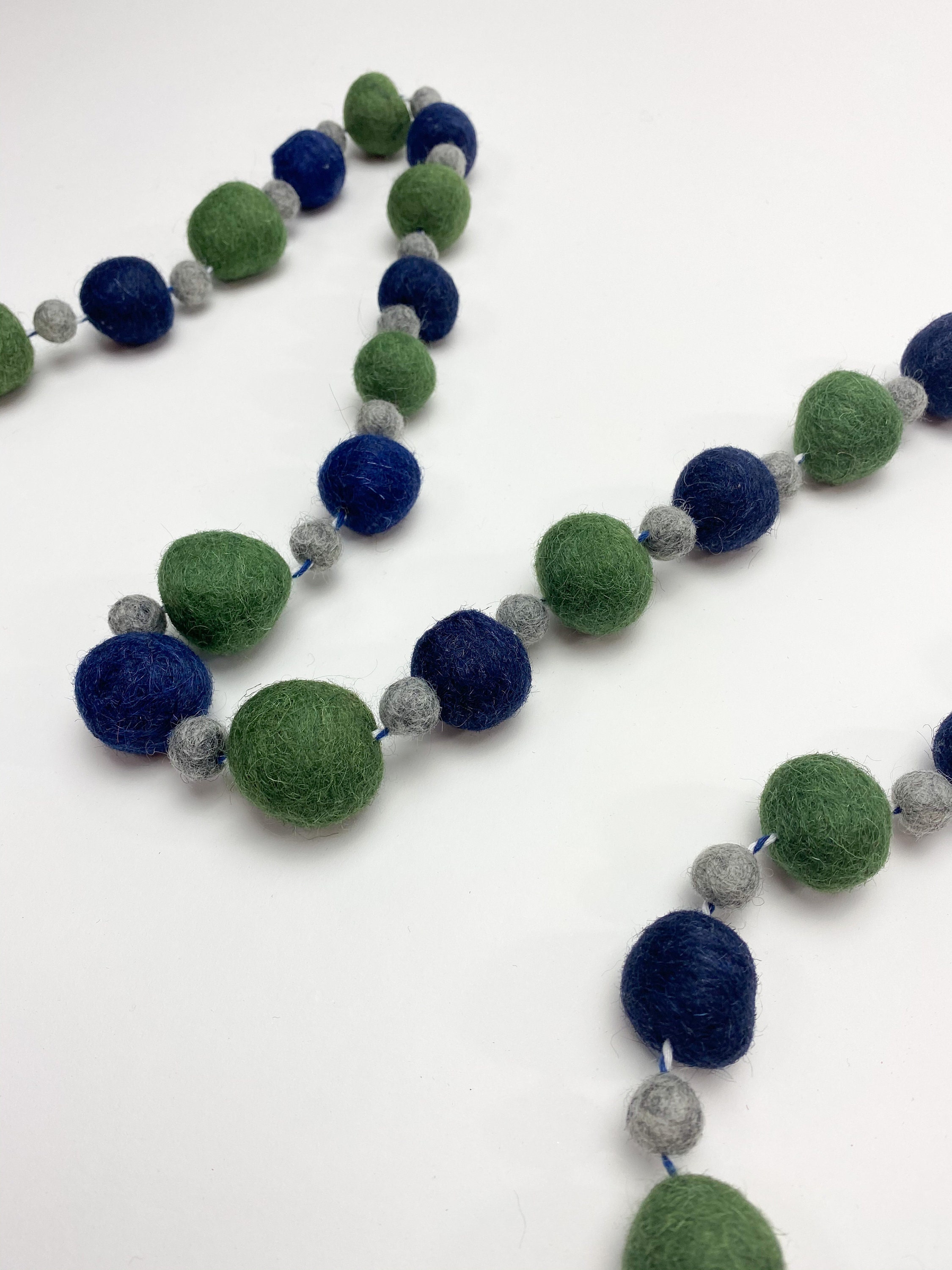Navy & Green Garland, Masculine Garland, Office Garland, Nursery ...