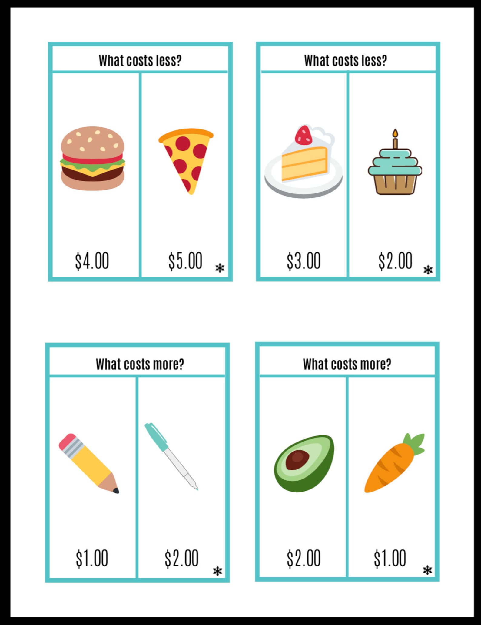 More Vs. Less Money - Distance Learning - Special Education Task Cards ...