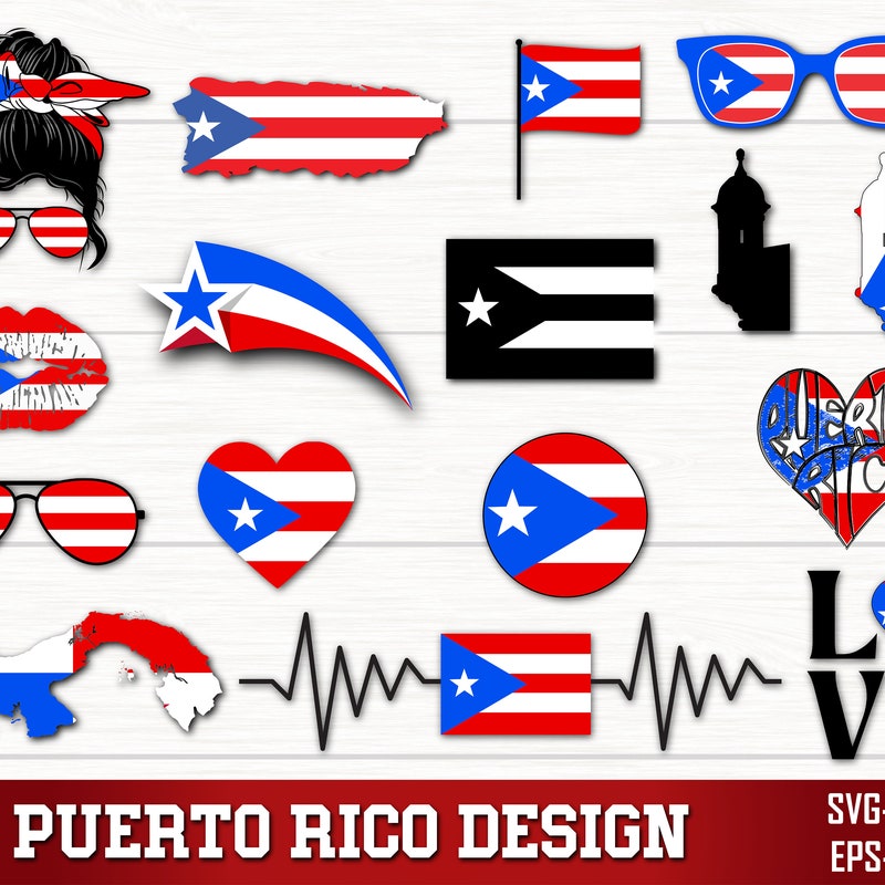 Puerto Rico Clipart - Etsy