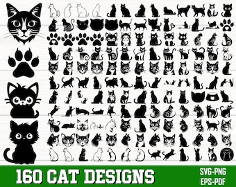 Cat SVG Bundle, Cat Clipart, Kitten Svg, Cat SVG, Cut Files for Cricut ...