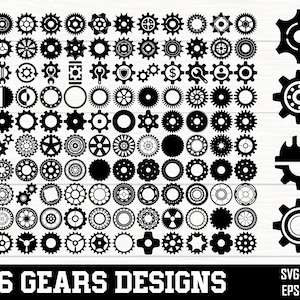 Gears SVG Bundle, Gears PNG Bundle, Gears Clipart, Metal Gears Svg ...
