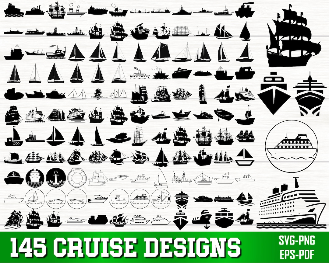 Cruise Svg Bundle, Cruise Ship Svg, Cruise PNG Bundle, Boat Svg, Cruise ...
