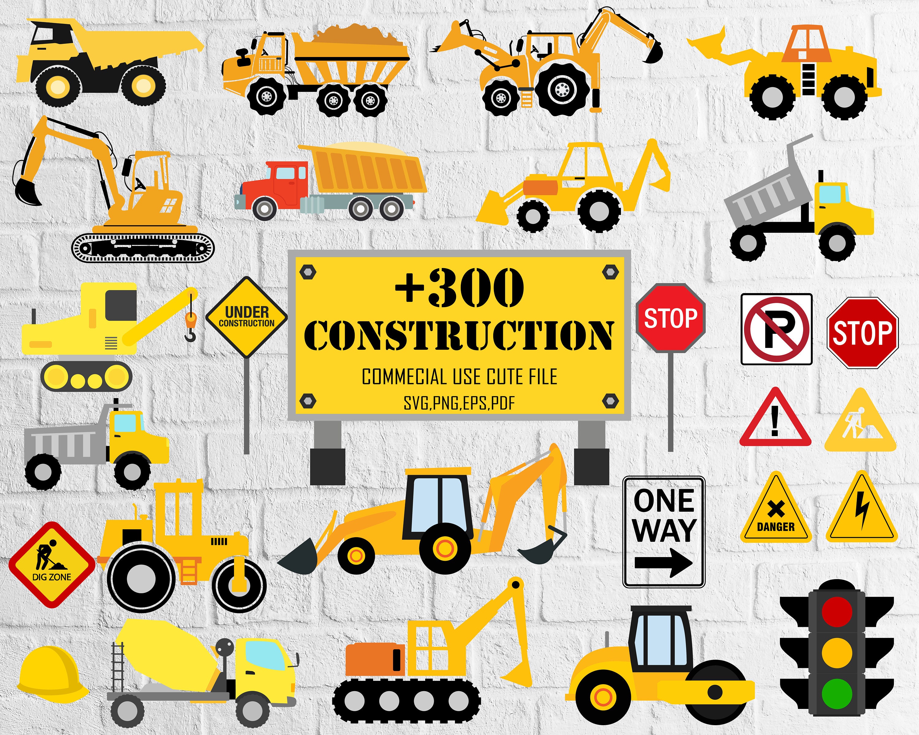 Construction SVG Camions Svg Pack De Construction Svg - Etsy Australia