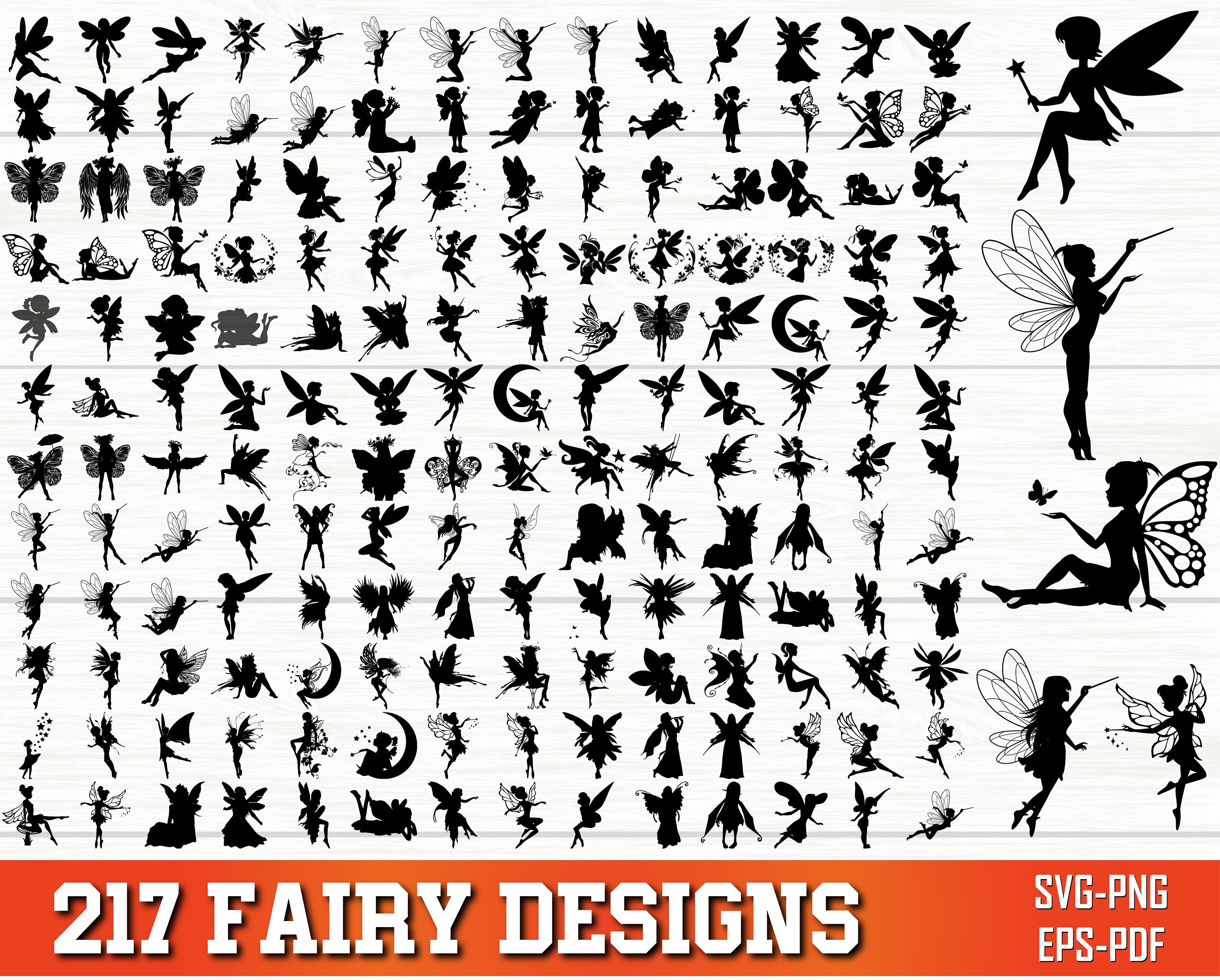 Fee SVG Bundle, Fee PNG Bundle, Fee Clipart, Fee Silhouette, Zahnfee ...
