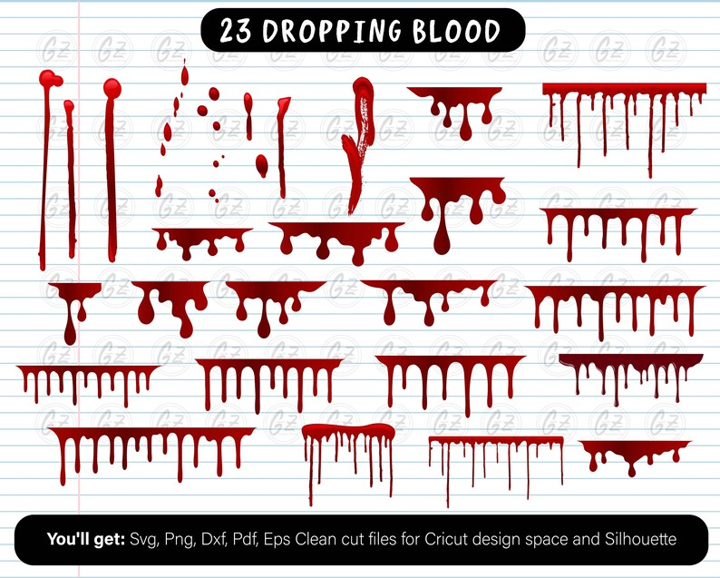 Blood Drips Svg Blood Png Bloody Font Svg Claw Svg Blood - Etsy UK