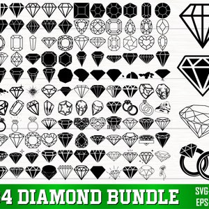 Diamond SVG Bundle, Diamond PNG Bundle, Diamond Clipart, Diamond ...