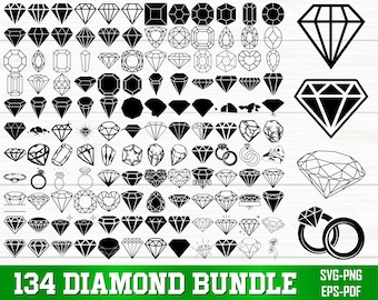 Diamond SVG Bundle, Diamond PNG Bundle, Diamond Clipart, Diamond ...