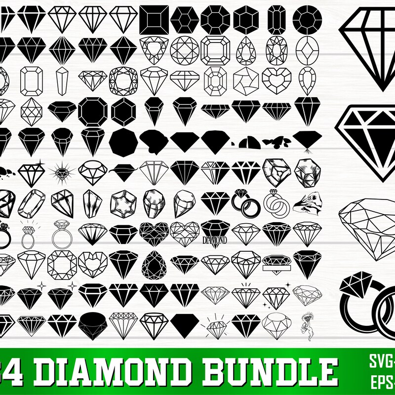 Diamond Svg - Etsy