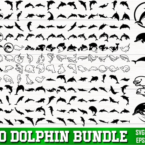 Dolphin Svg Files - Etsy