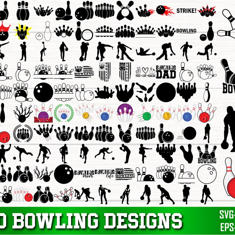 Bowling Svg - Etsy