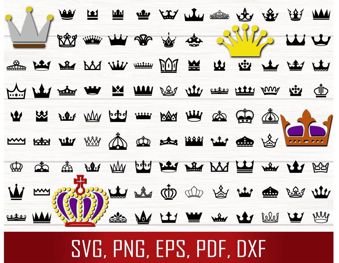 Crown Svg Png, Crown Svg Bundle, King Crown SVG, Queen Crown SVG ...