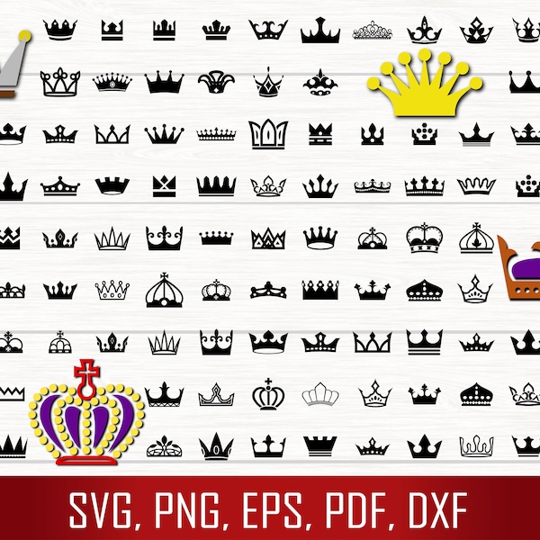 Queen Crown Svg - Etsy