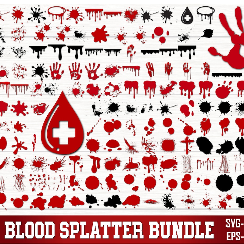 Blood Splatter Svg - Etsy