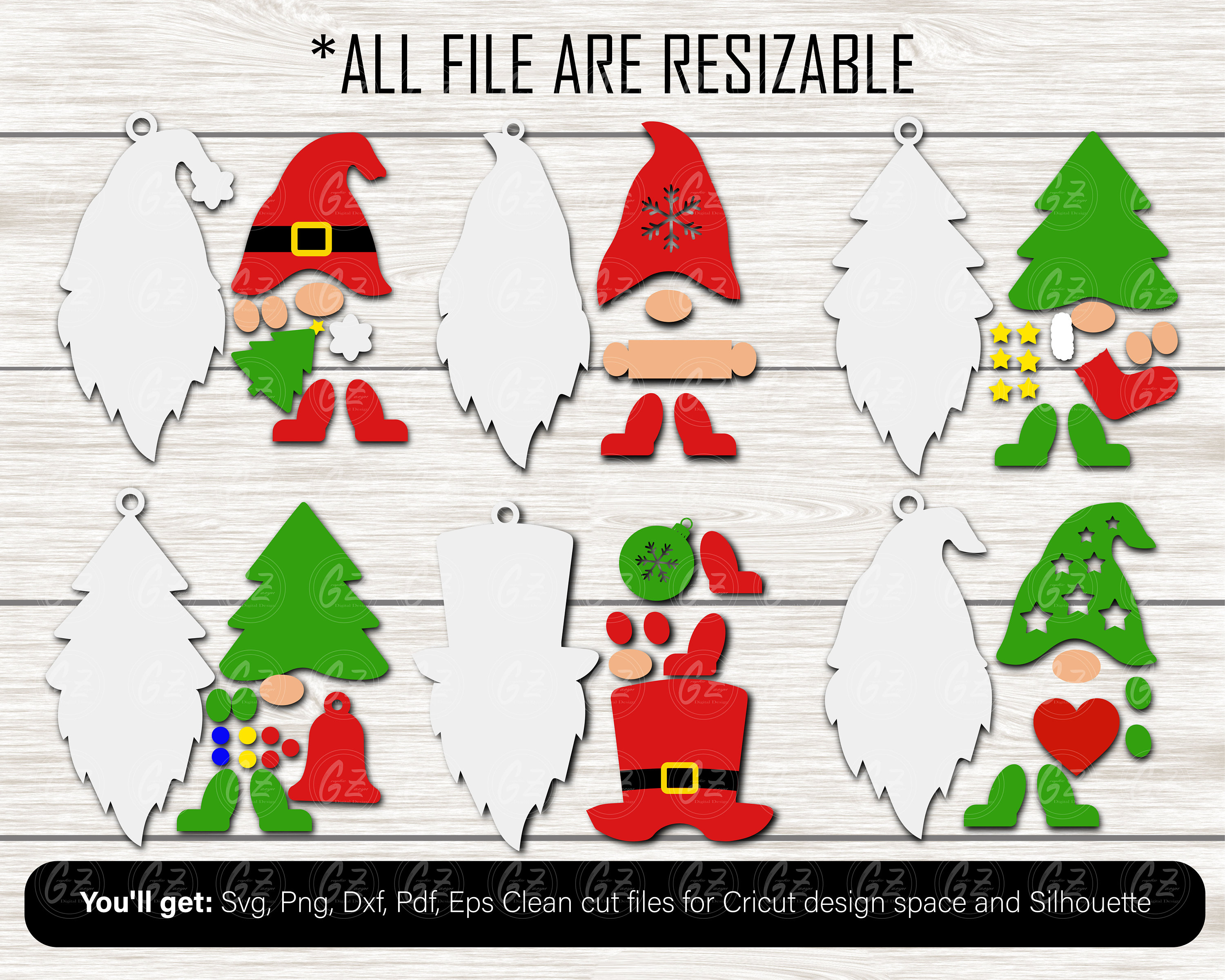 Christmas Gnome SVG Bundle Christmas Decor Christmas Gnome - Etsy