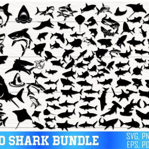 Shark Svg - Etsy