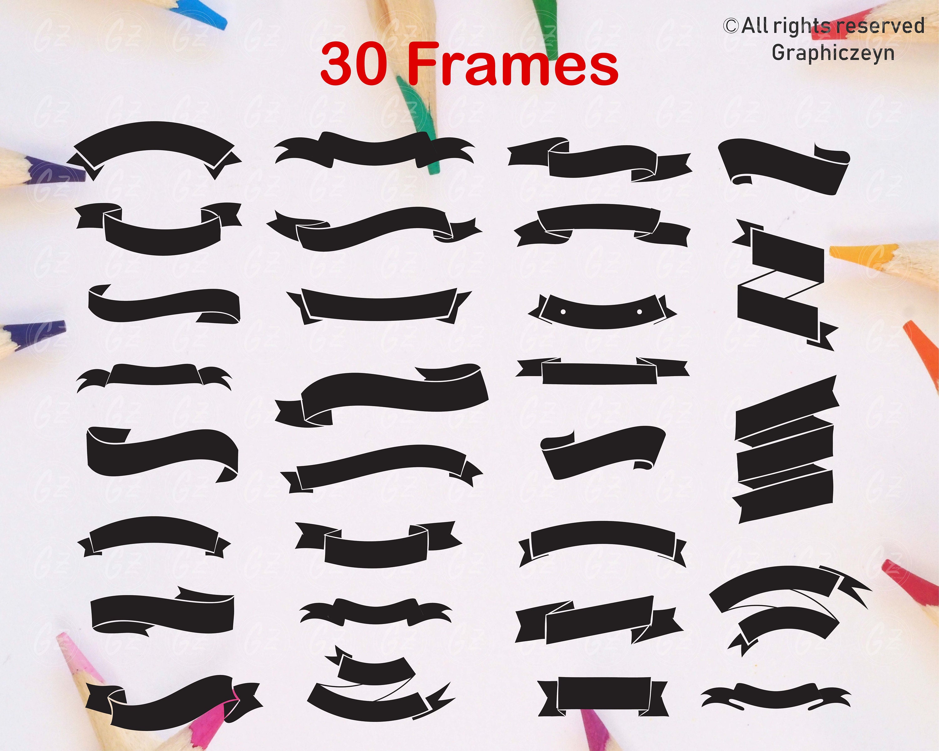 200 Decorative Elements SVG Vol2 Ornaments Svg Flourishes - Etsy