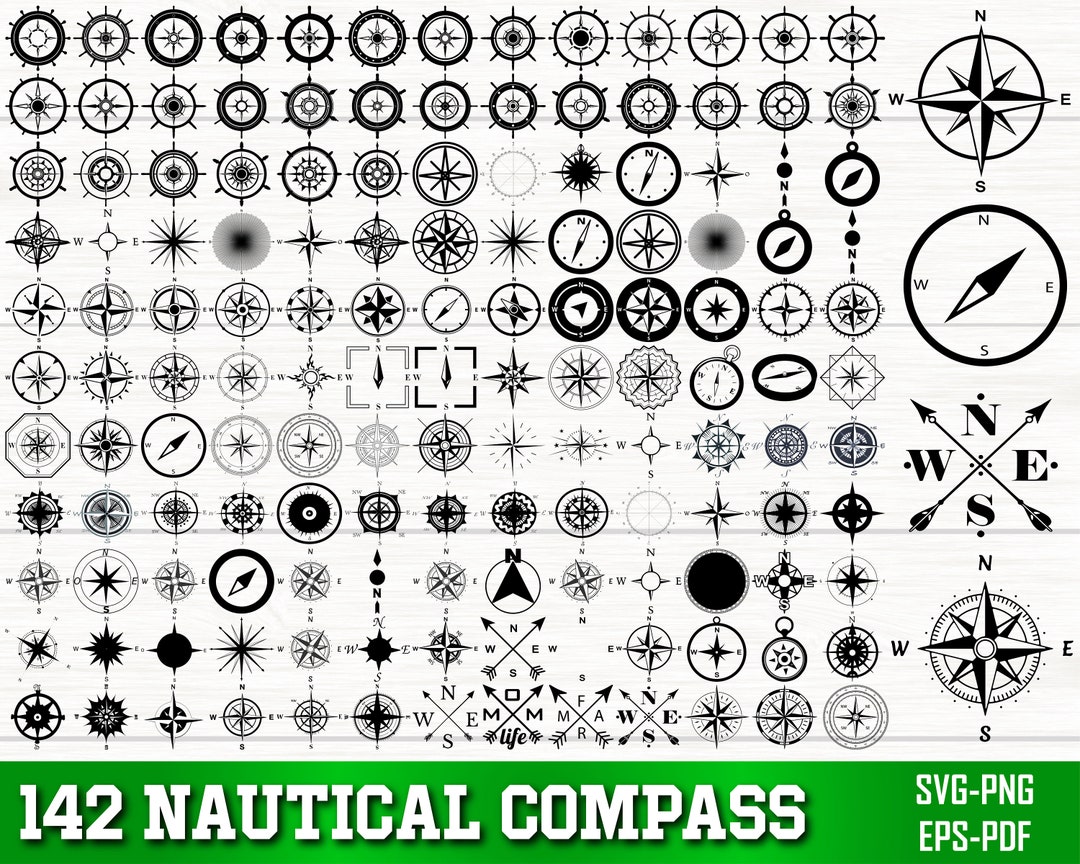 Compass SVG Bundle, Compass PNG Bundle, Compass Clipart, Compass ...