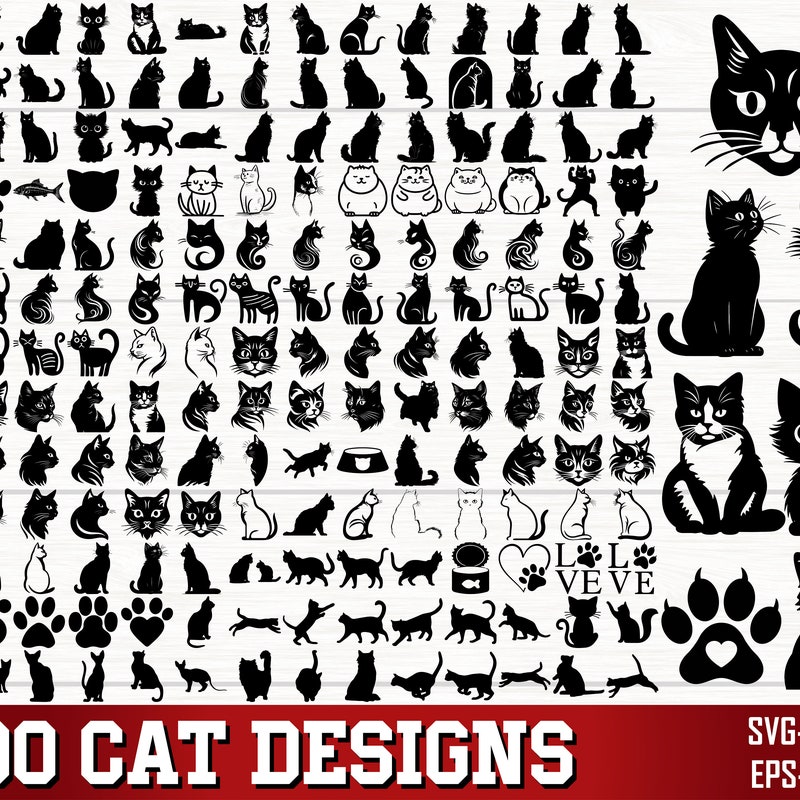 Cat Svg - Etsy