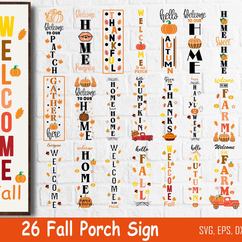 Fall Porch Sign - Etsy