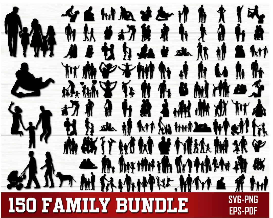 Family SVG PNG Bundle, Family Clipart, Fathers Day Svg, Father and ...