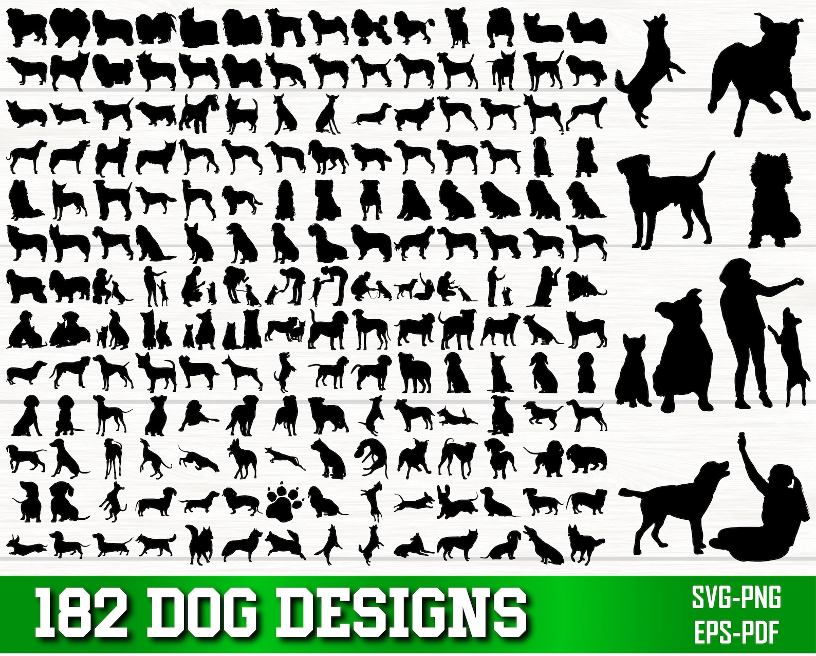 Chien SVG Bundle, Chien Png Bundle, Chien Maman Svg, Races de chiens ...