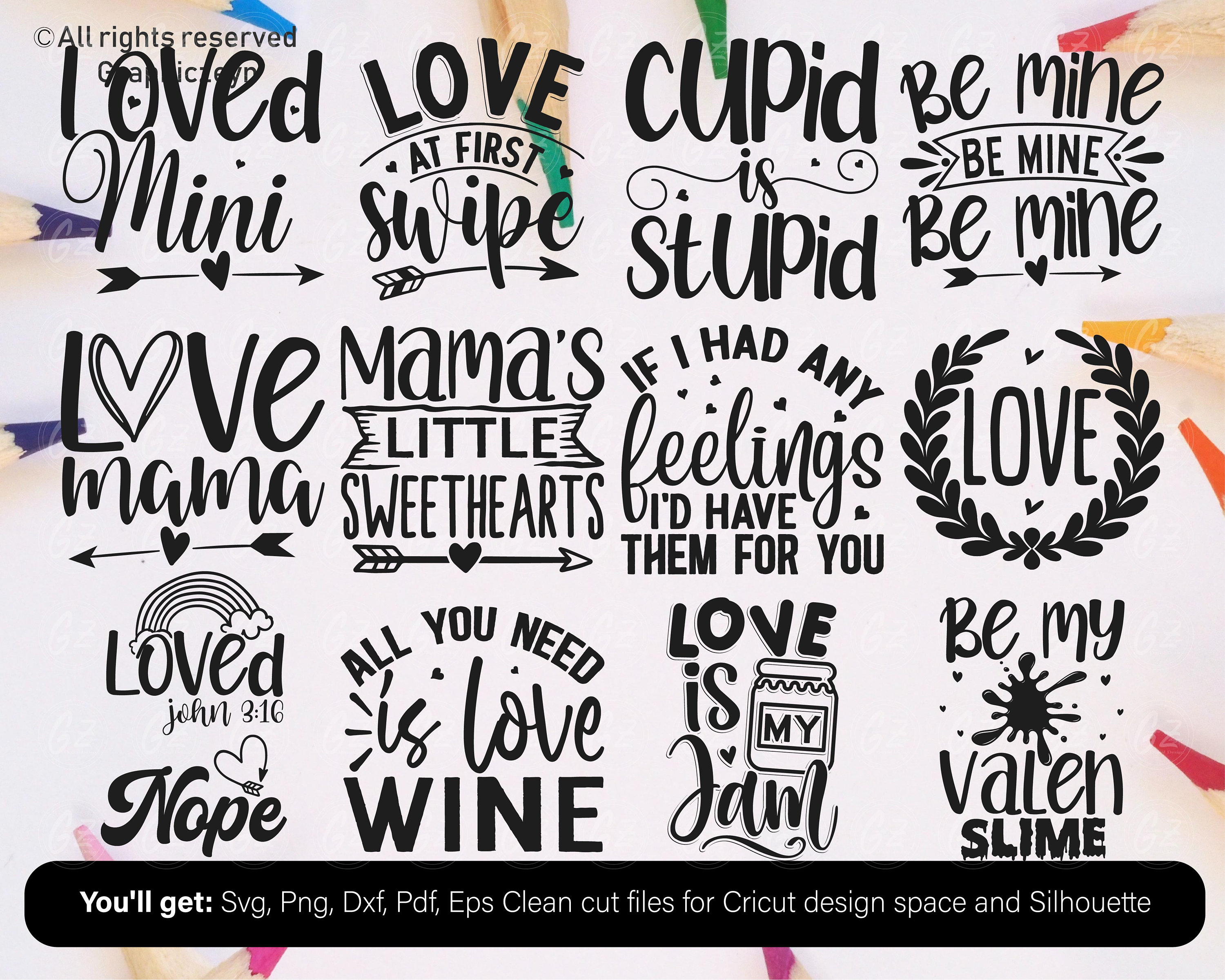 Valentine SVG Bundle, Funny Valentine Svg, Hello Valentine Svg ...