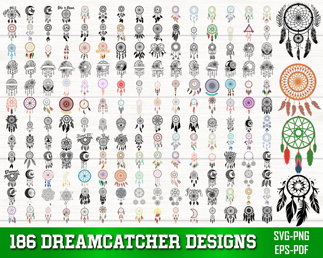Dream Catcher SVG Bundle, Dream Catcher PNG Bundle, Dream Catcher ...