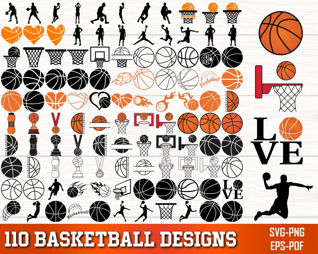 Basketball SVG Bundle, Basketball PNG Bundle, Basketball Clipart ...