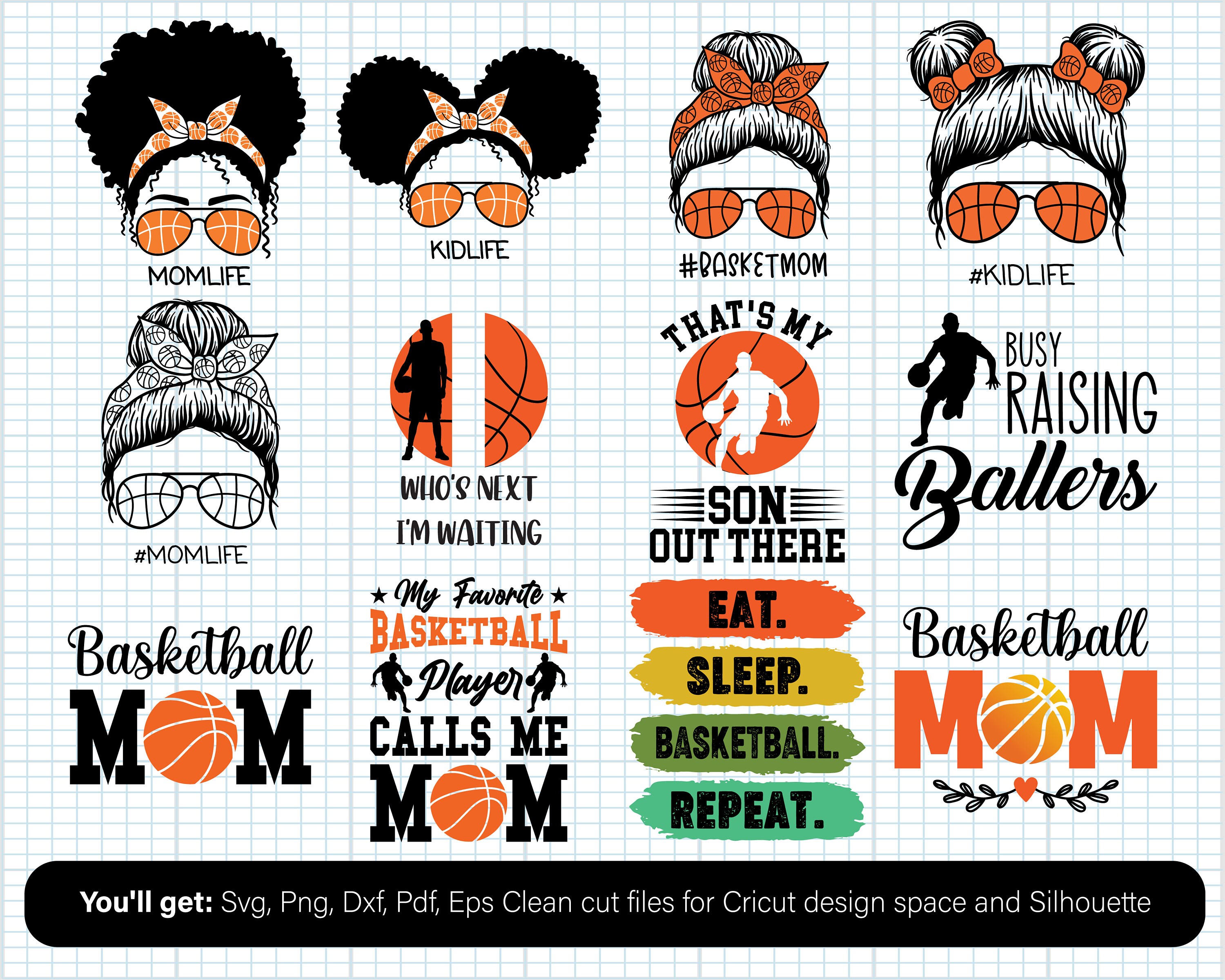 Basketball Mom SVG Basketball SVG Bundle Sports Svg Messy - Etsy