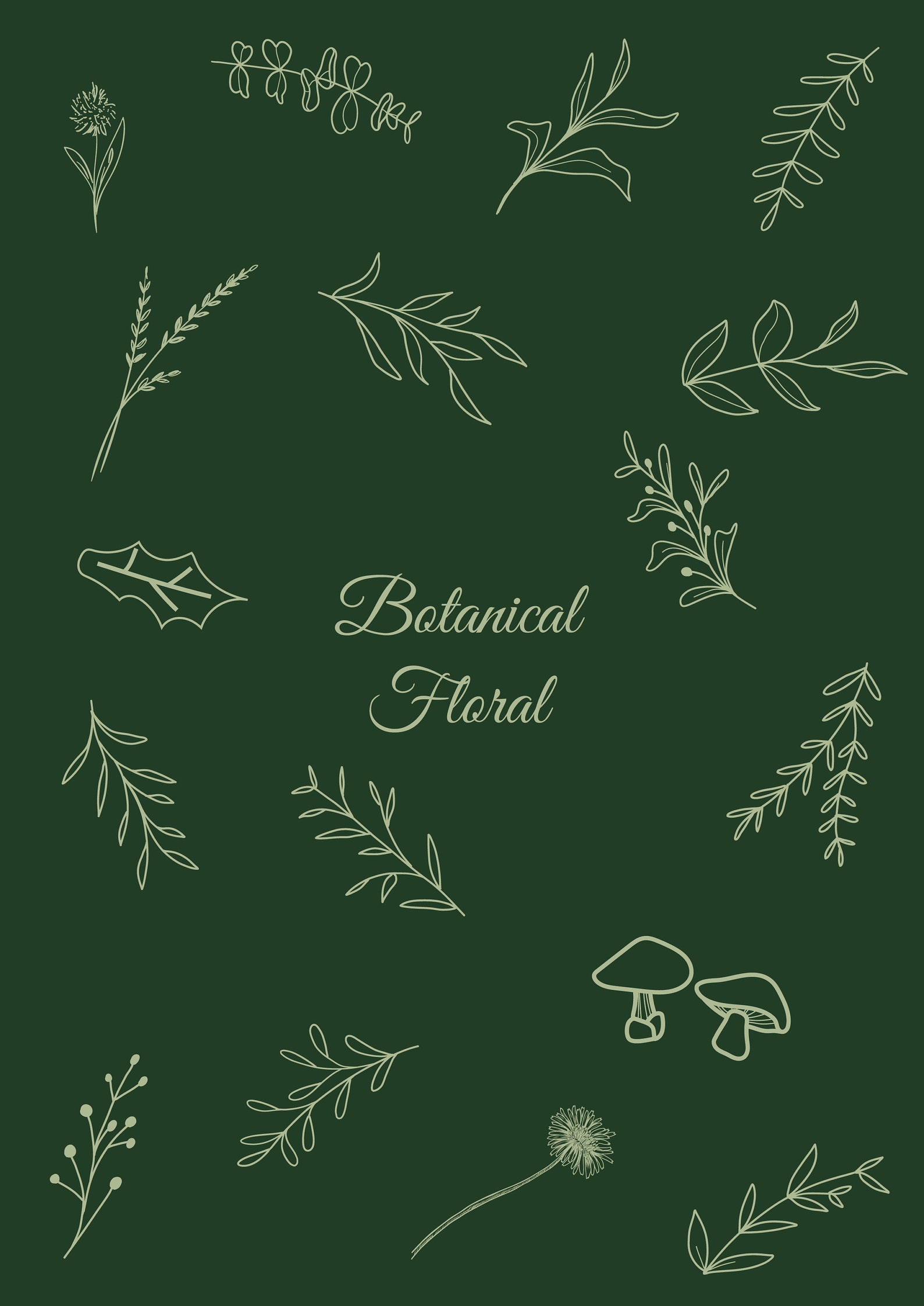 Botanical Svg Bundle | Flower Svg | Botanical Clipart | Flower Clipart ...