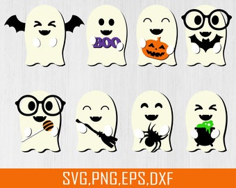 Halloween Ghost Family Sign SVG, Cute Ghosts Svg, Halloween Sign Svg ...