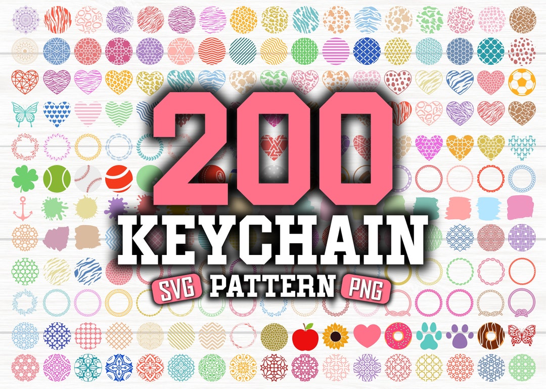 MEGA KEYCHAIN SVG Bundle, Keychain Pattern Svg, Keychain Patterns Svg ...