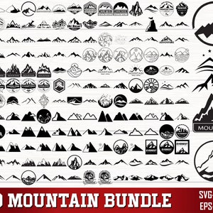 Berg SVG Bundle, Berg PNG Bundle, Berg Clipart, Landschaft SVG, Berg ...