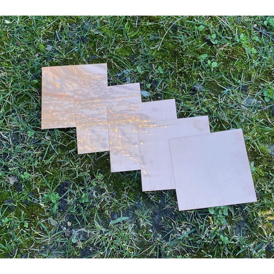 3.5" Square Copper Stamping Blank- Made From Raw 16oz(24 Gauge) Copper ...