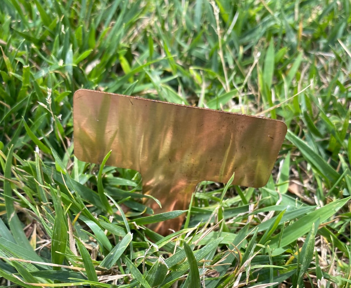 Copper Garden Stakes for Stamping (10/pack) 16oz (24 Gauge) Raw Copper ...