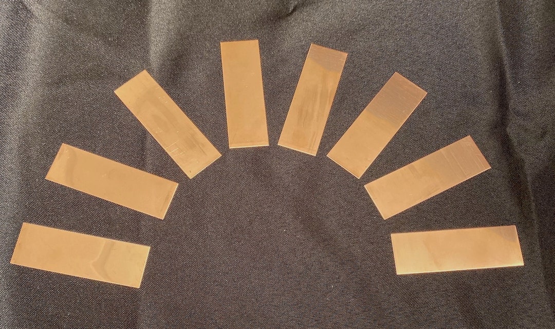 20 Rectangular Copper Stamping Blanks 1"x3" 16ox (24 Gauge) - Etsy