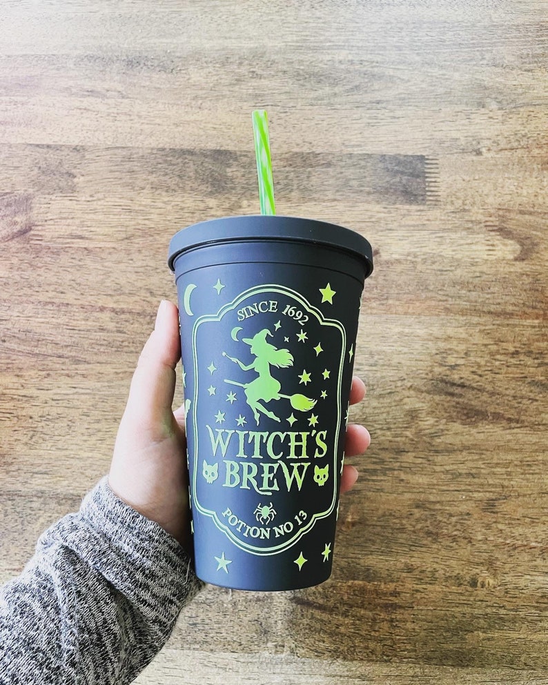 Witch’s Brew Cold Cup, Spooky Witch Gift, Halloween Fun Cup - Etsy