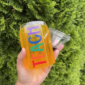 Pencil Container, Teacher Gift, Teacher Jar, Teach, Personalized ...