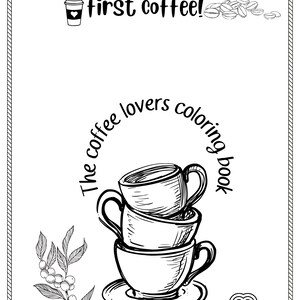 Coffee Lovers : Coloring Book | Relaxation & Anxiety Relief | Gifts for ...
