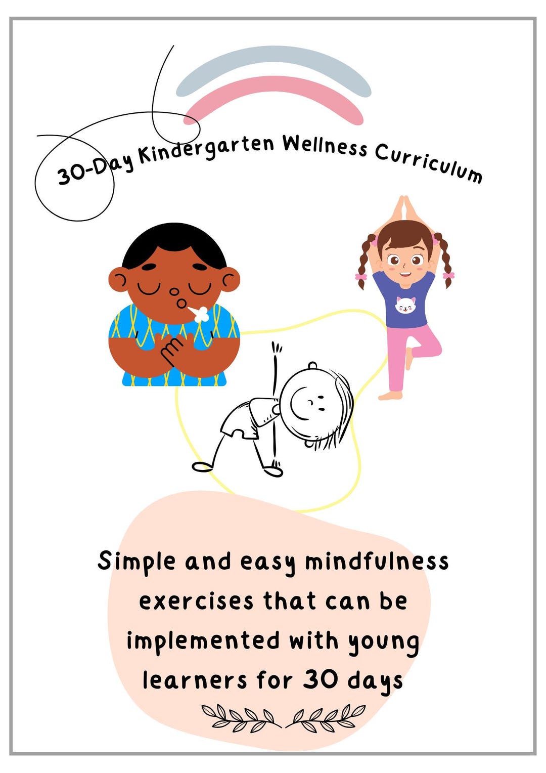 30-day Kindergarten Wellness Curriculum| Detailed Day-to-day ...