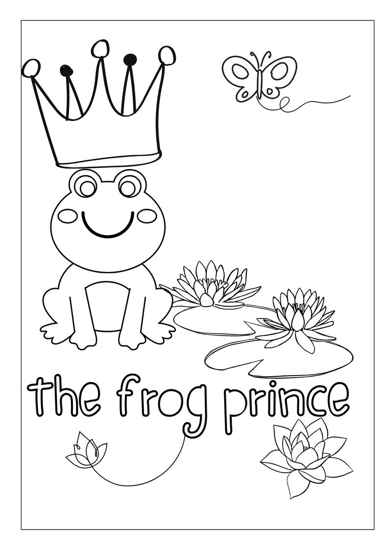 Princess Coloring Book Princess Party Activity Printable 10 Pdf Pages ...