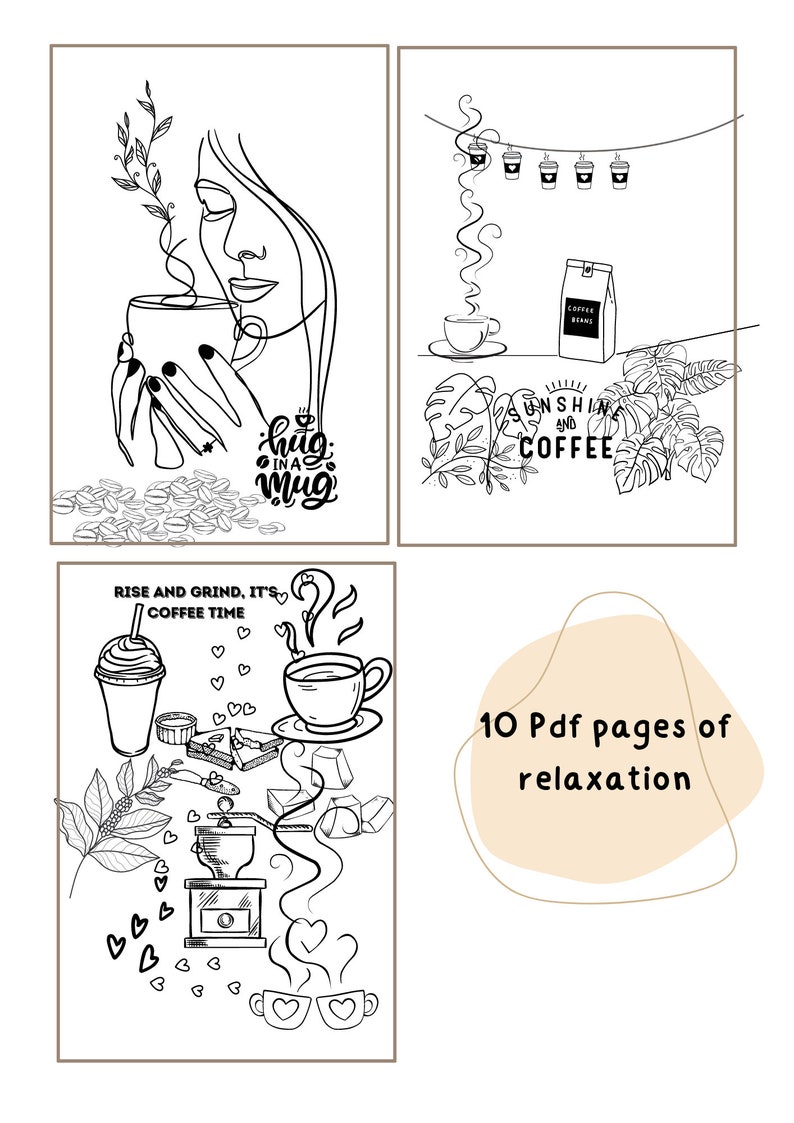 Coffee Lovers : Coloring Book | Relaxation & Anxiety Relief | Gifts for ...