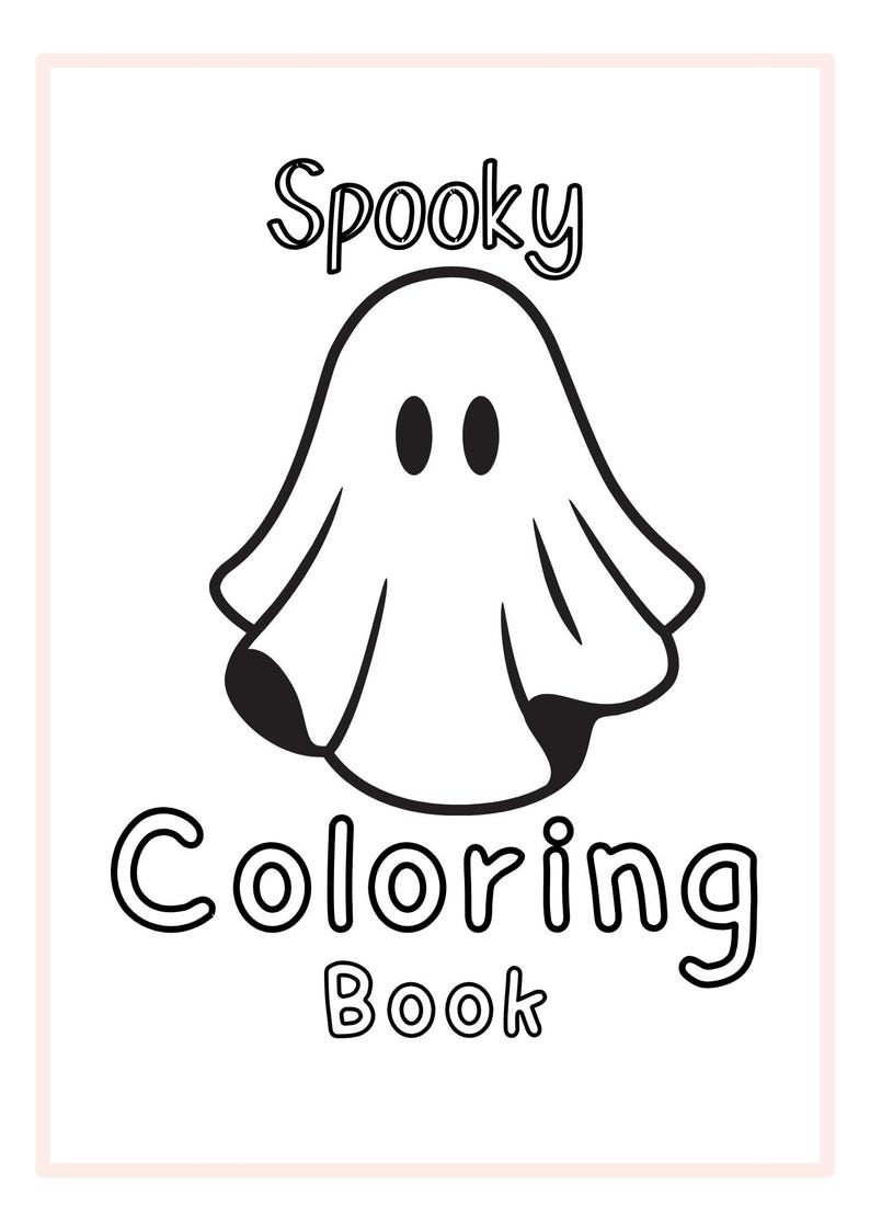 Spooky Halloween Themed Coloring Book| 30 PDF Pages of FUN Coloring - Etsy
